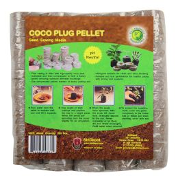 coco plug pellets seed sowing media for germination 100% biodegradable ...